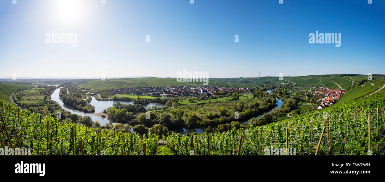 Germany, Lower Franconia, Main river loop near Volkach Stock Photo - Alamy