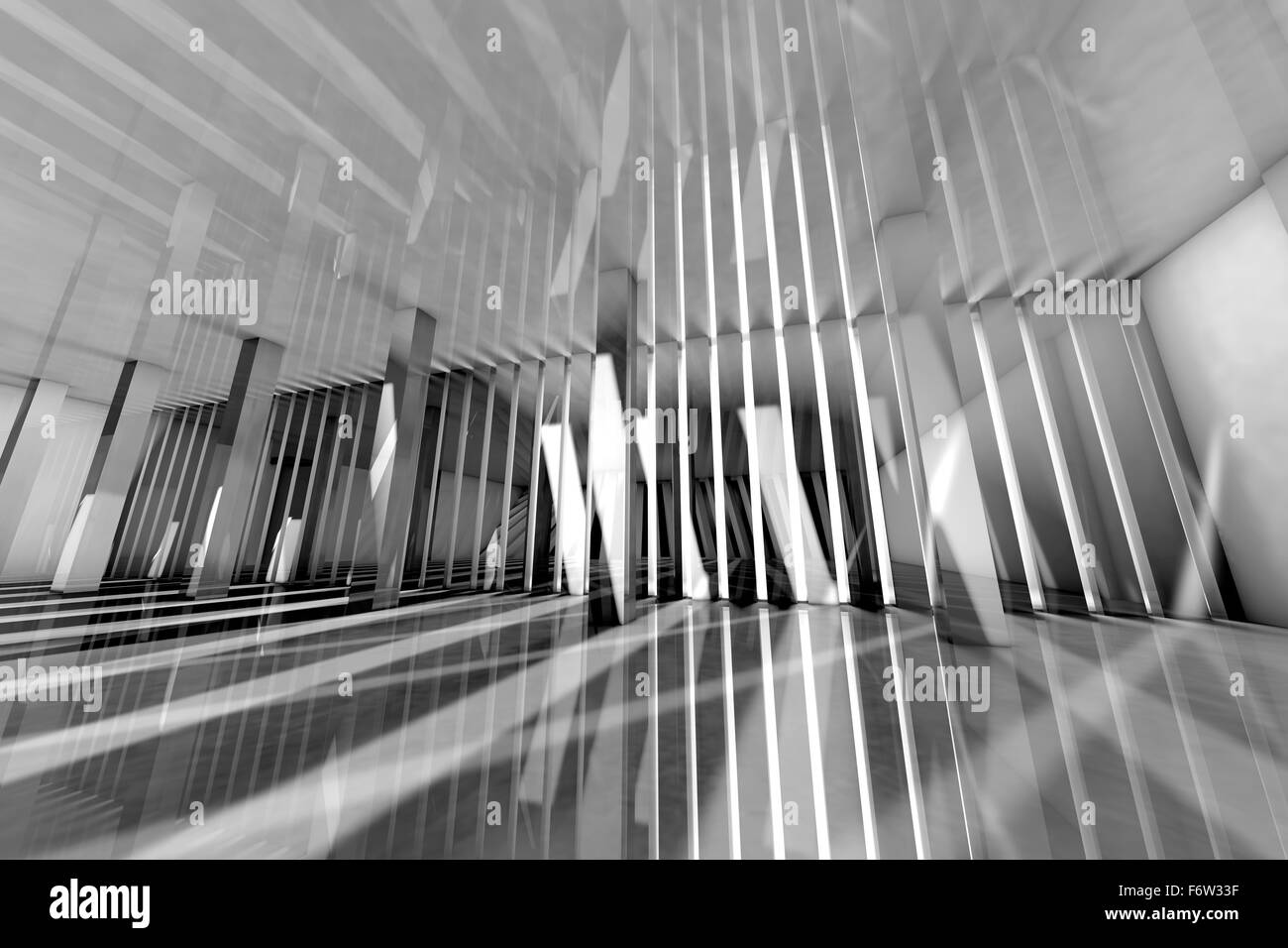 Modern architecture interior Black and White Stock Photos & Images - Alamy