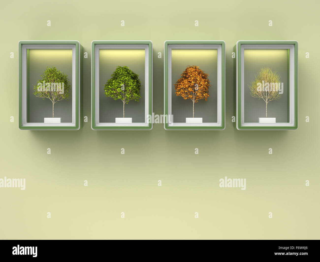 Four seasons row hi-res stock photography and images - Alamy