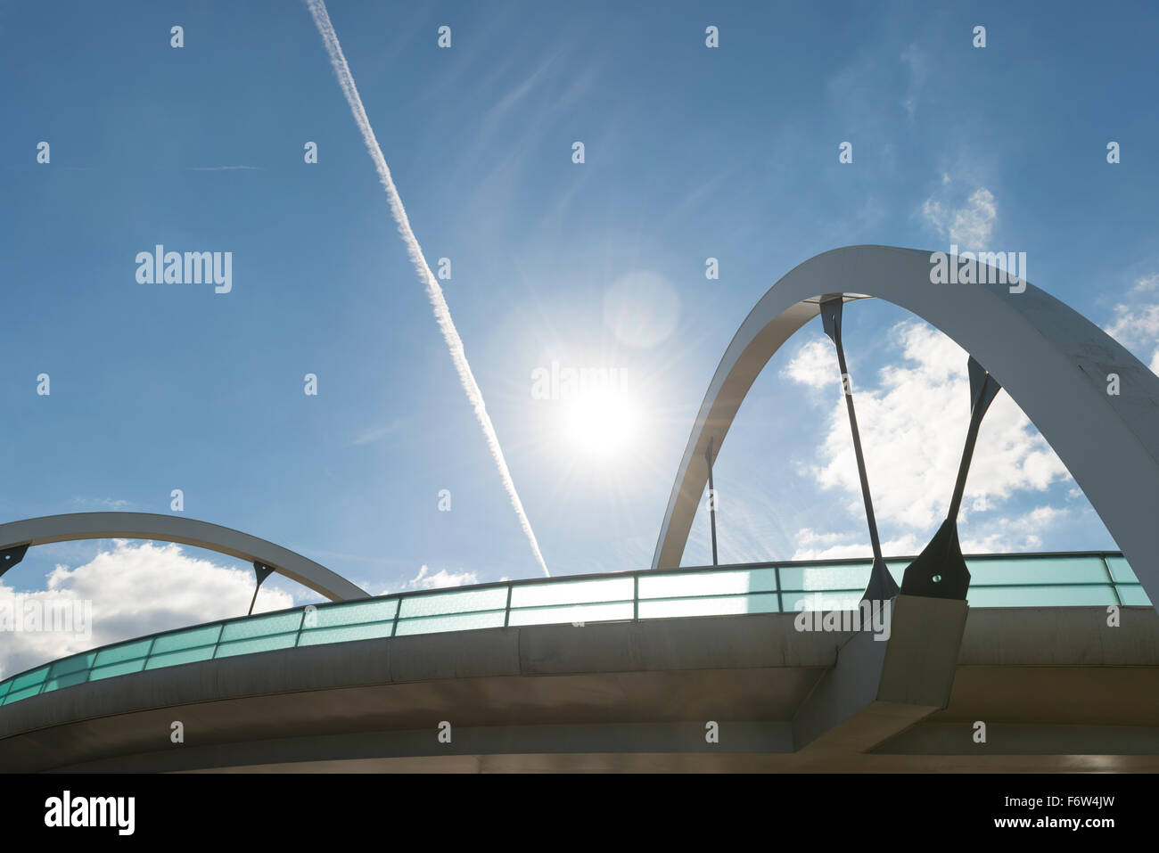Germany, Duesseldorf, flyover bridge Stock Photo - Alamy