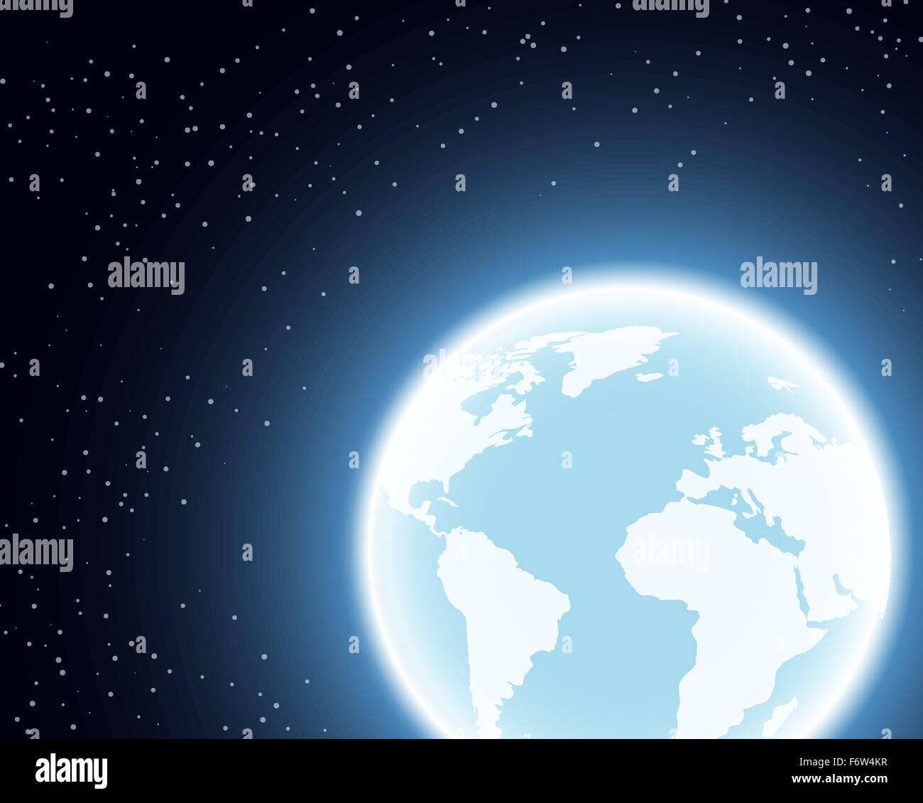 Planet earth in space Stock Vector Images - Alamy