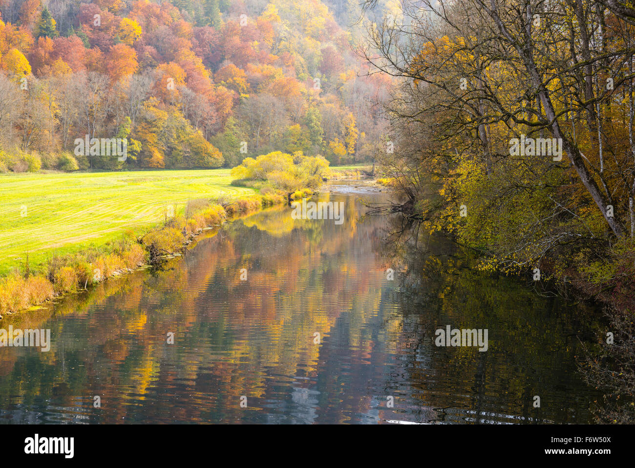 Germany, Baden Wuerttemberg, Upper Danube Nature Park, View of Upper ...