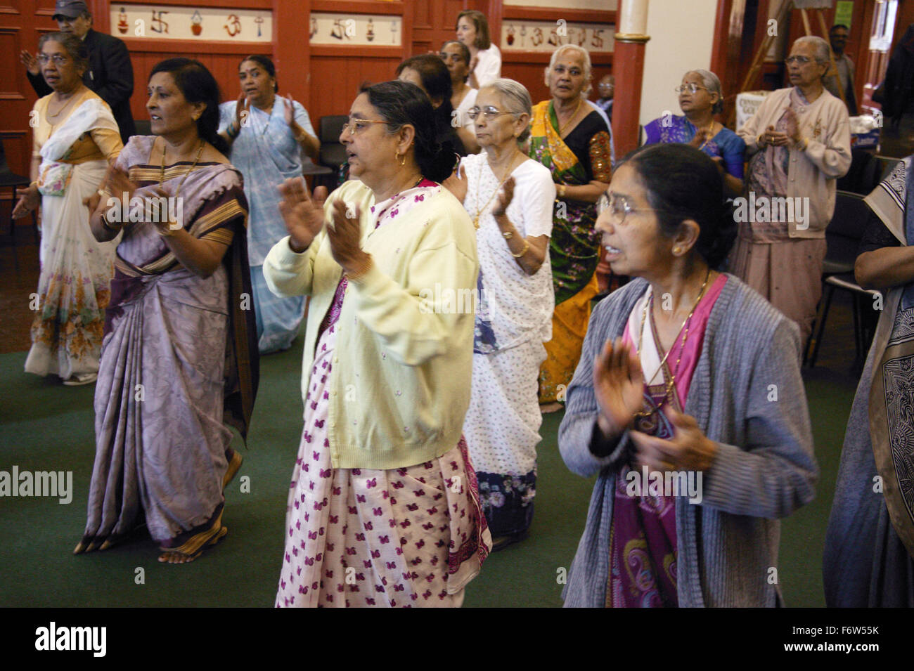 Group of elderly women taking part in exercise class Stock Photo - Alamy