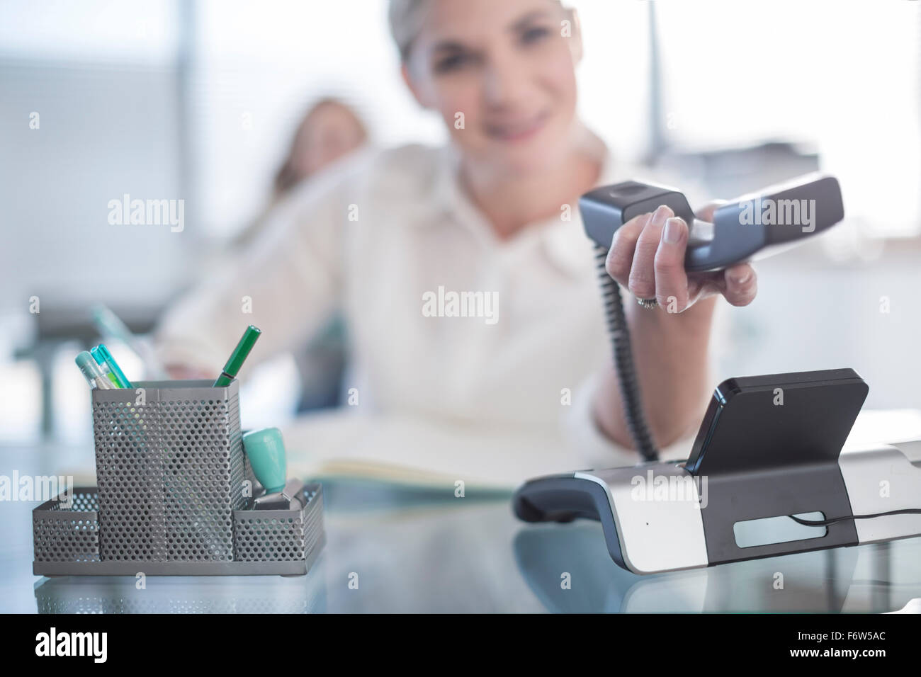 Two telephone receiver hi-res stock photography and images - Alamy