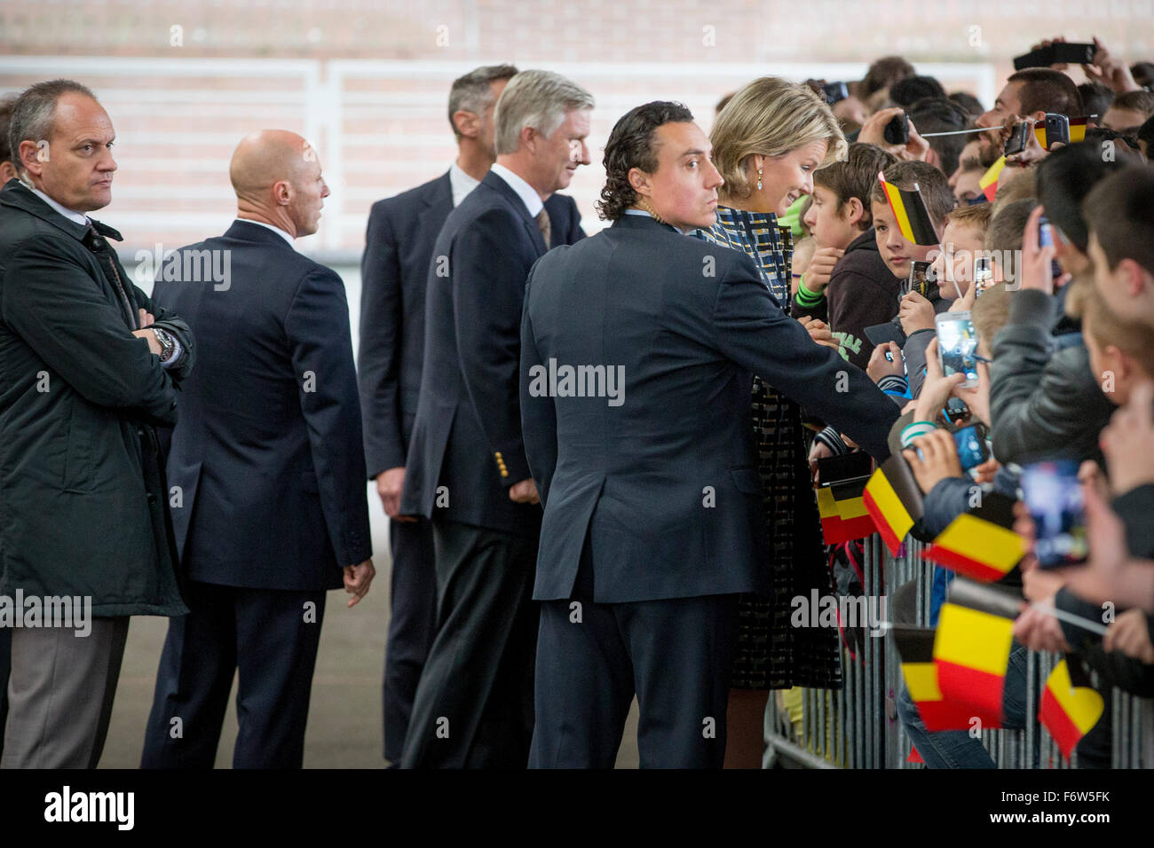 King Philippe and Queen Mathilde of Belgium visit the region Hainaut in ...