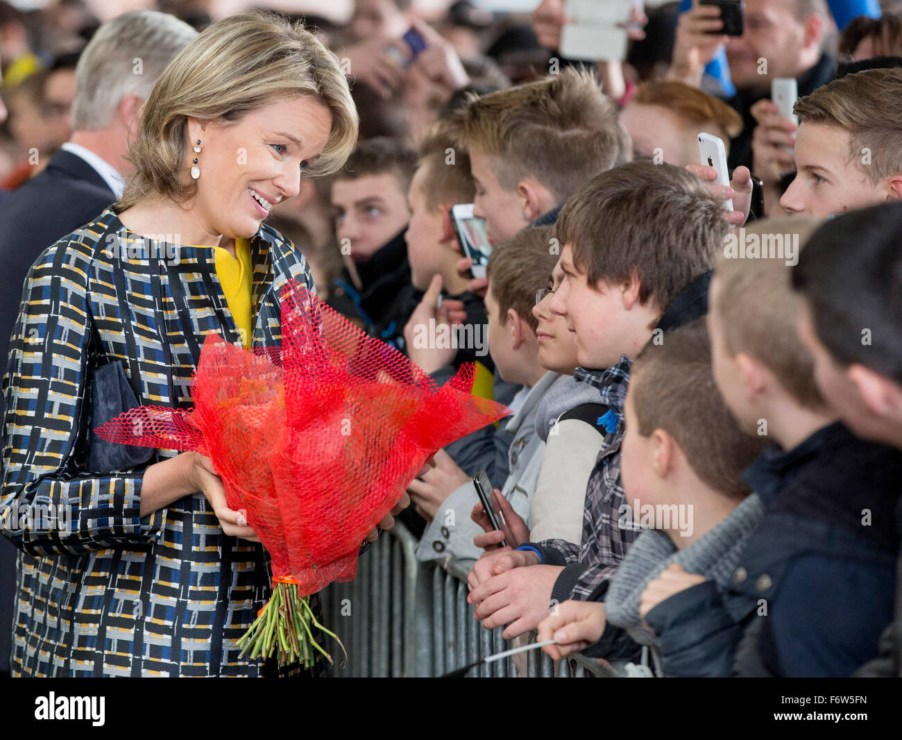 King Philippe and Queen Mathilde of Belgium visit the region Hainaut in ...