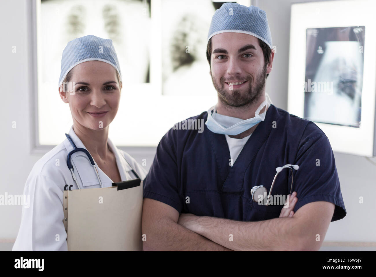Doctor in hospital, radiologists Stock Photo - Alamy