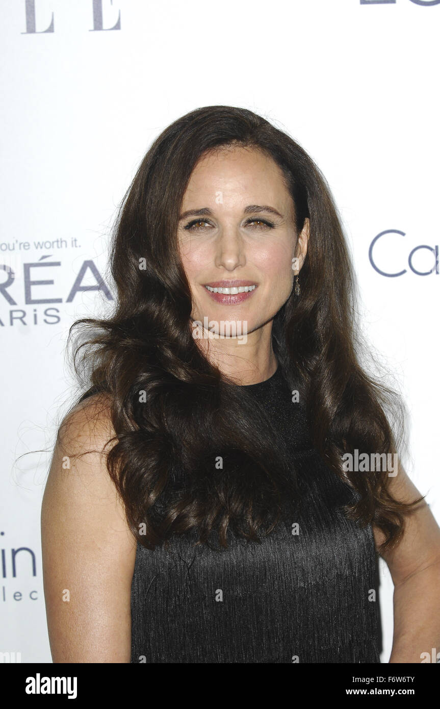 The 22nd Annual Elle Women in Hollywood Featuring: Andi McDowell Where ...