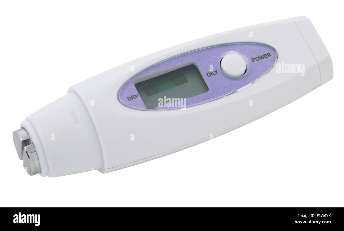 Digital pH meter close up against white background Stock Photo - Alamy