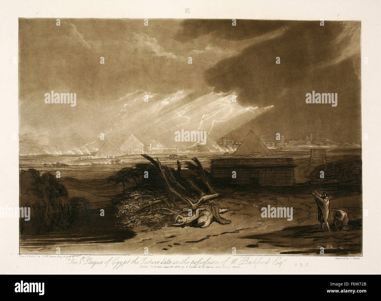 Joseph Mallord William Turner - The Fifth Plague of Egypt Stock Photo ...