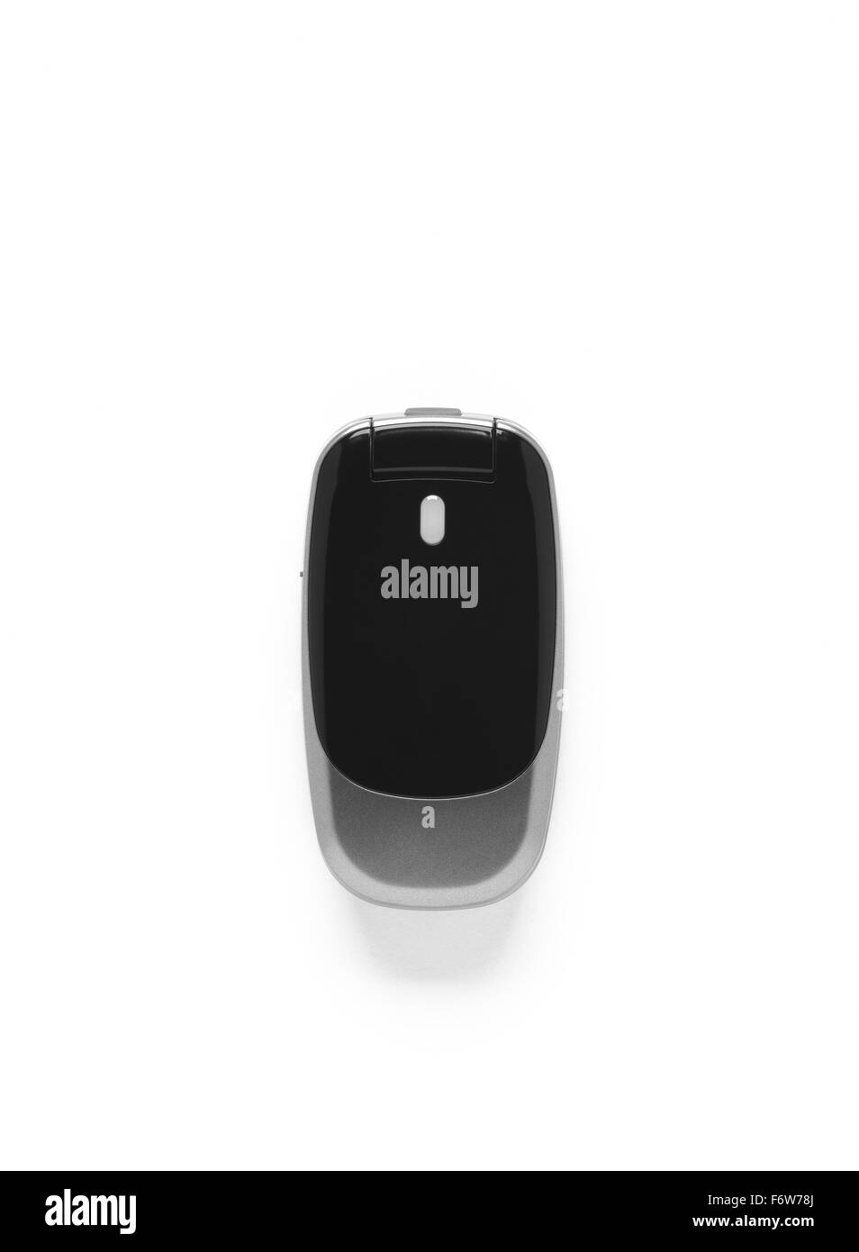 Mobile phone closed easy isolated on white background Stock Photo - Alamy