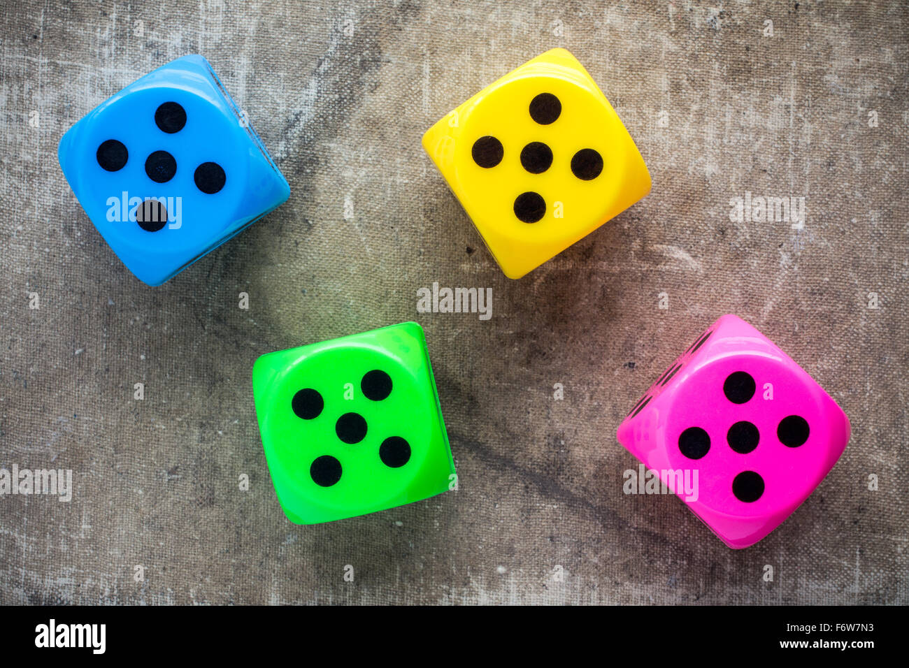 Color dices hi-res stock photography and images - Alamy