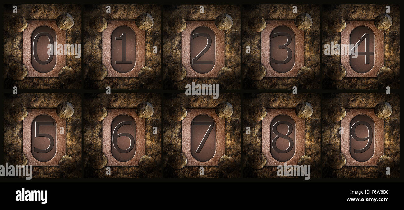 old numbers background Stock Photo - Alamy