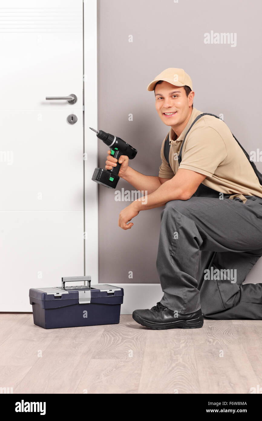 Installing door hi-res stock photography and images - Alamy