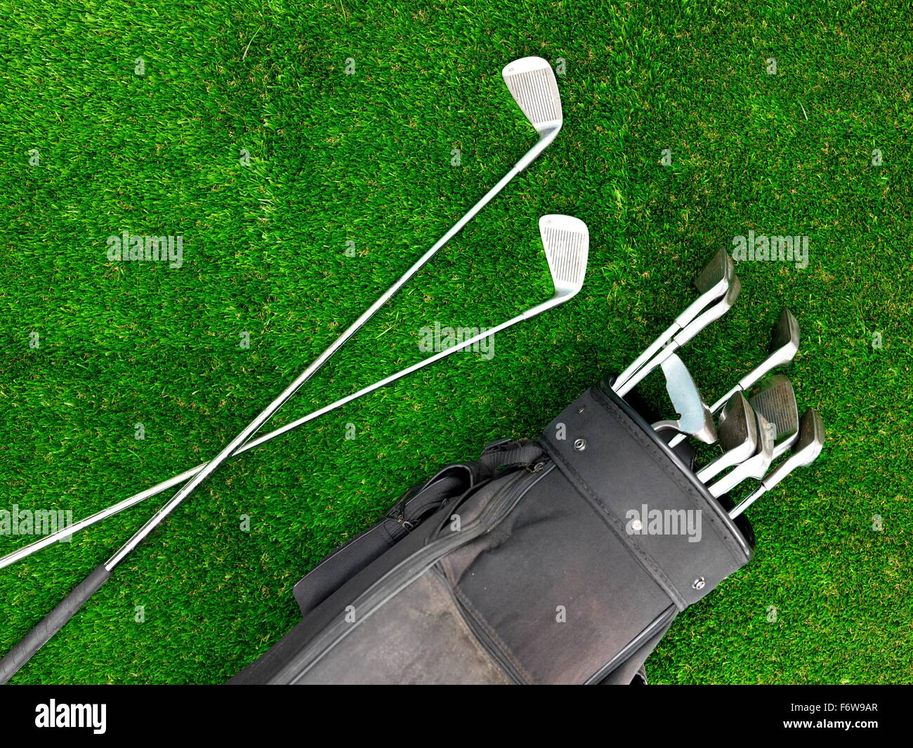 A conceptual studio photo of golfing equipment Stock Photo - Alamy