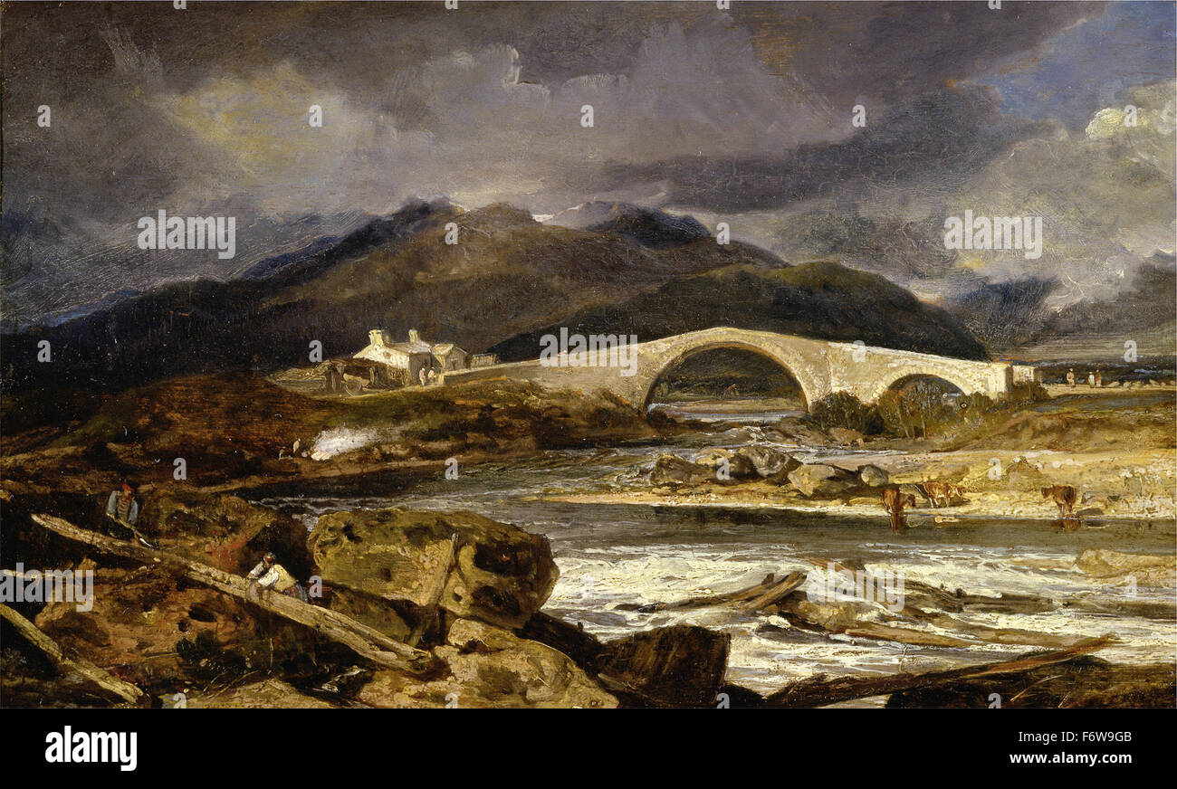 Joseph mallord william turner tummel bridge hi-res stock photography ...