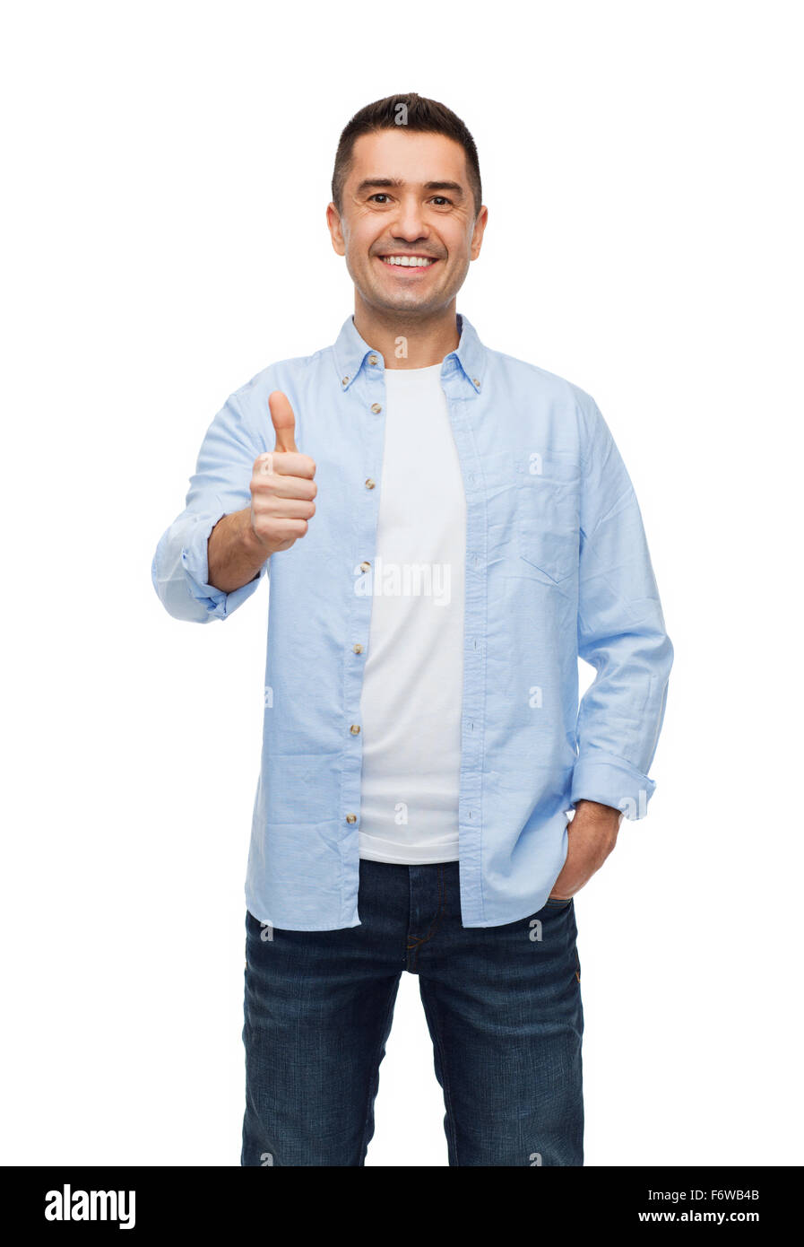 Man showing thumbs up Cut Out Stock Images & Pictures - Alamy