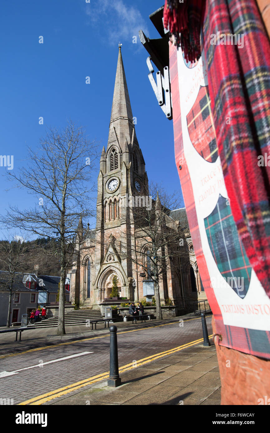 Town of Callander, Scotland. Picturesque view of Callender’s Ancaster ...