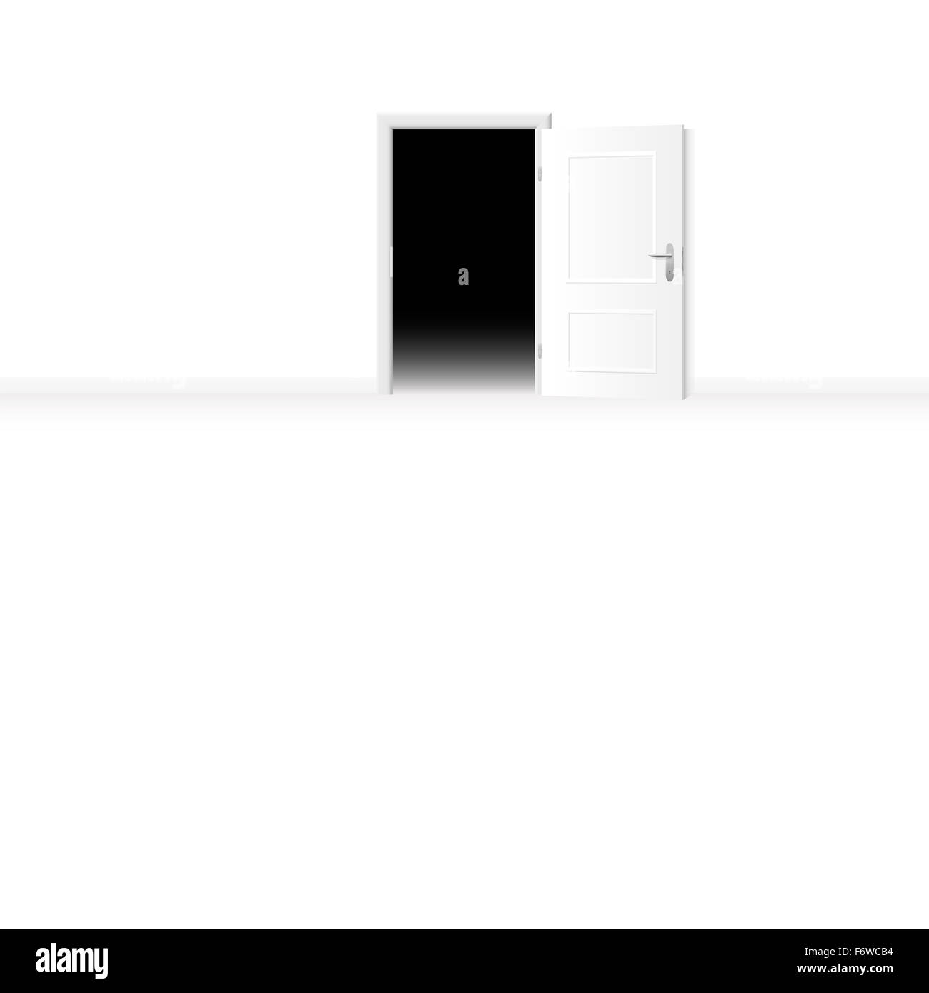 Open door into a dark room Cut Out Stock Images & Pictures - Alamy