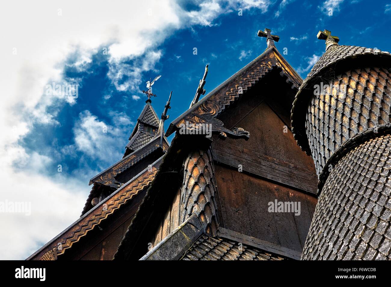 The Historic Norwegian Hopperstad Stave Church At Vikøyri, Vik, Norway ...