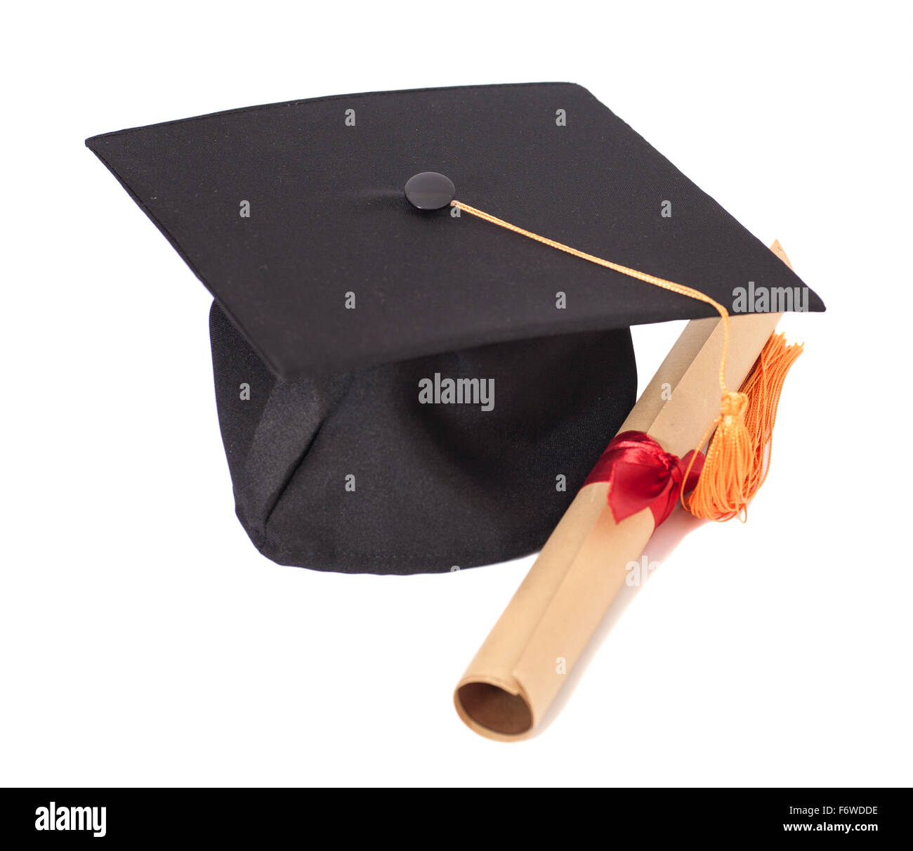 Red graduation cap gold tassel hi-res stock photography and images - Alamy