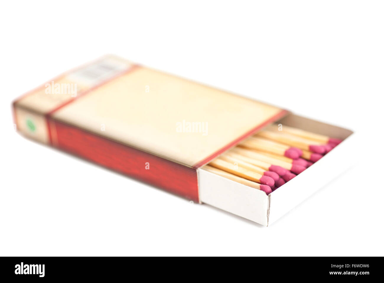 matches in box isolated on white Stock Photo - Alamy