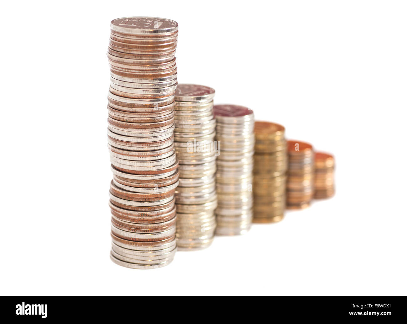 Gold bar graph golden coins hi-res stock photography and images - Alamy