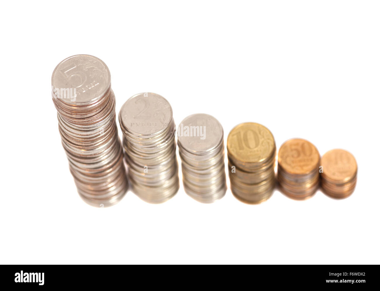 Bar graph gold coins on hi-res stock photography and images - Alamy