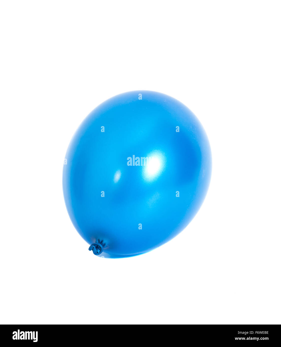 Blue Inflatable balloon isolated on white Stock Photo - Alamy