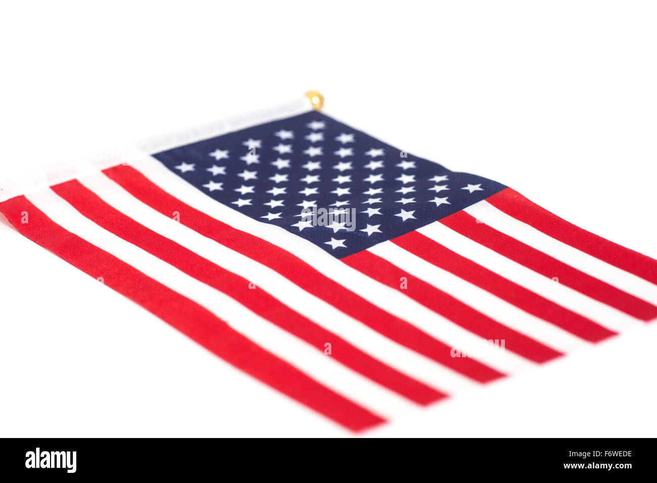 American flag isolated on white Stock Photo - Alamy