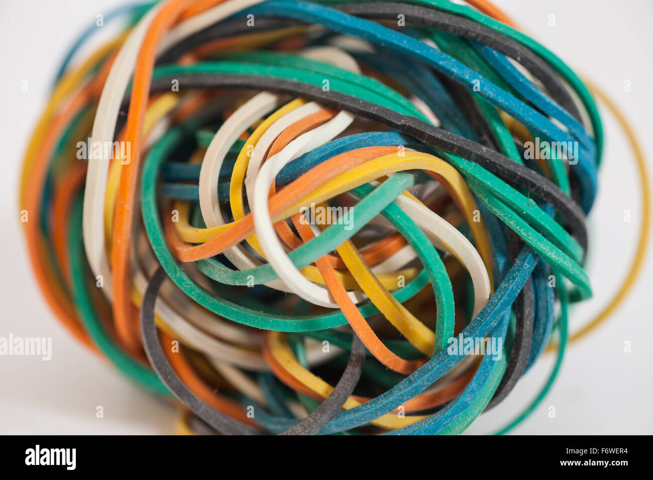 Colored rubber bands close up Stock Photo - Alamy