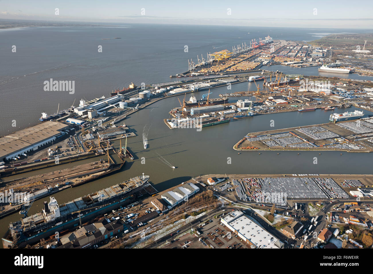 Port of Bremerhaven, Germany Stock Photo - Alamy