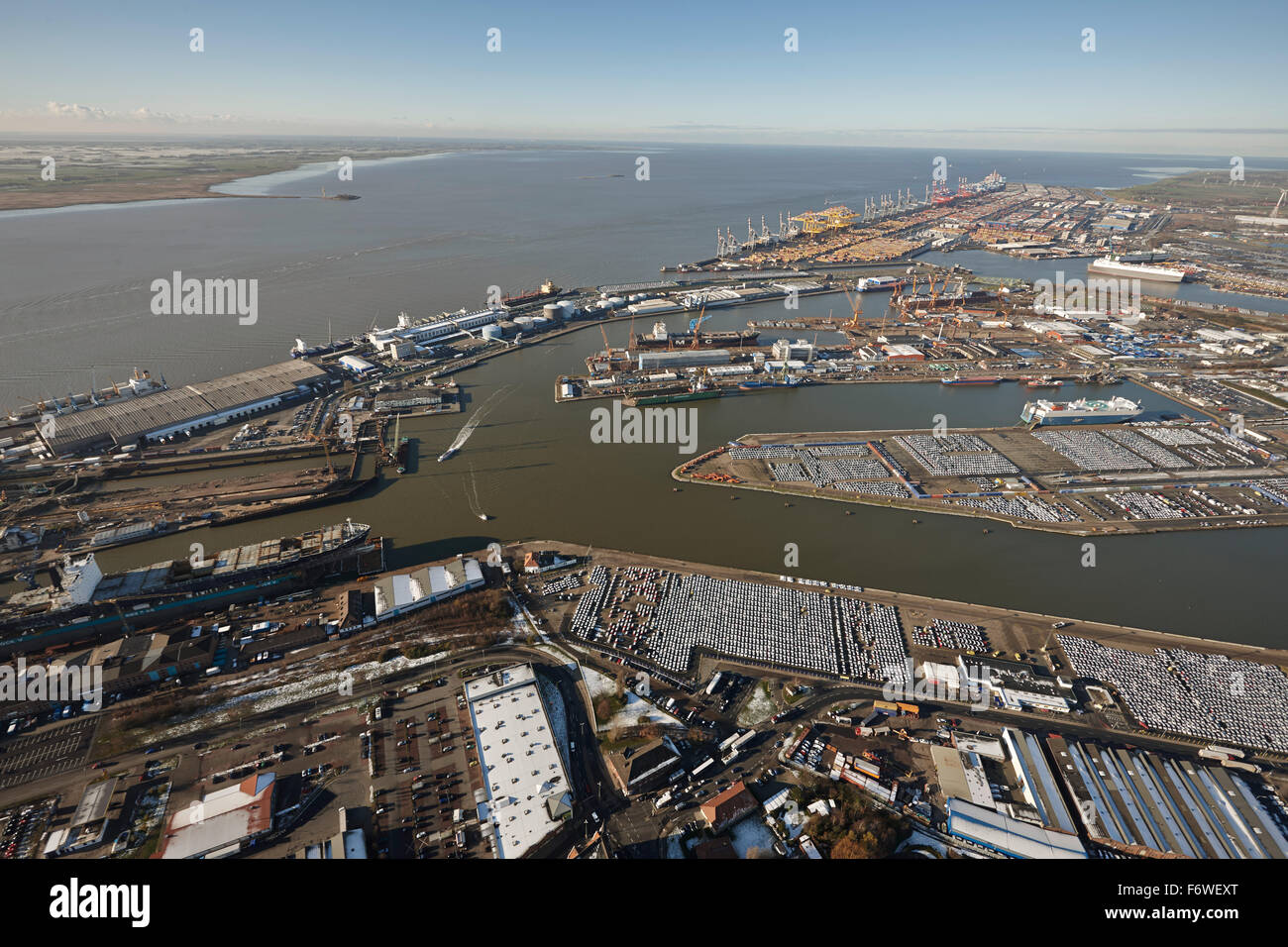 Port of Bremerhaven, Germany Stock Photo - Alamy