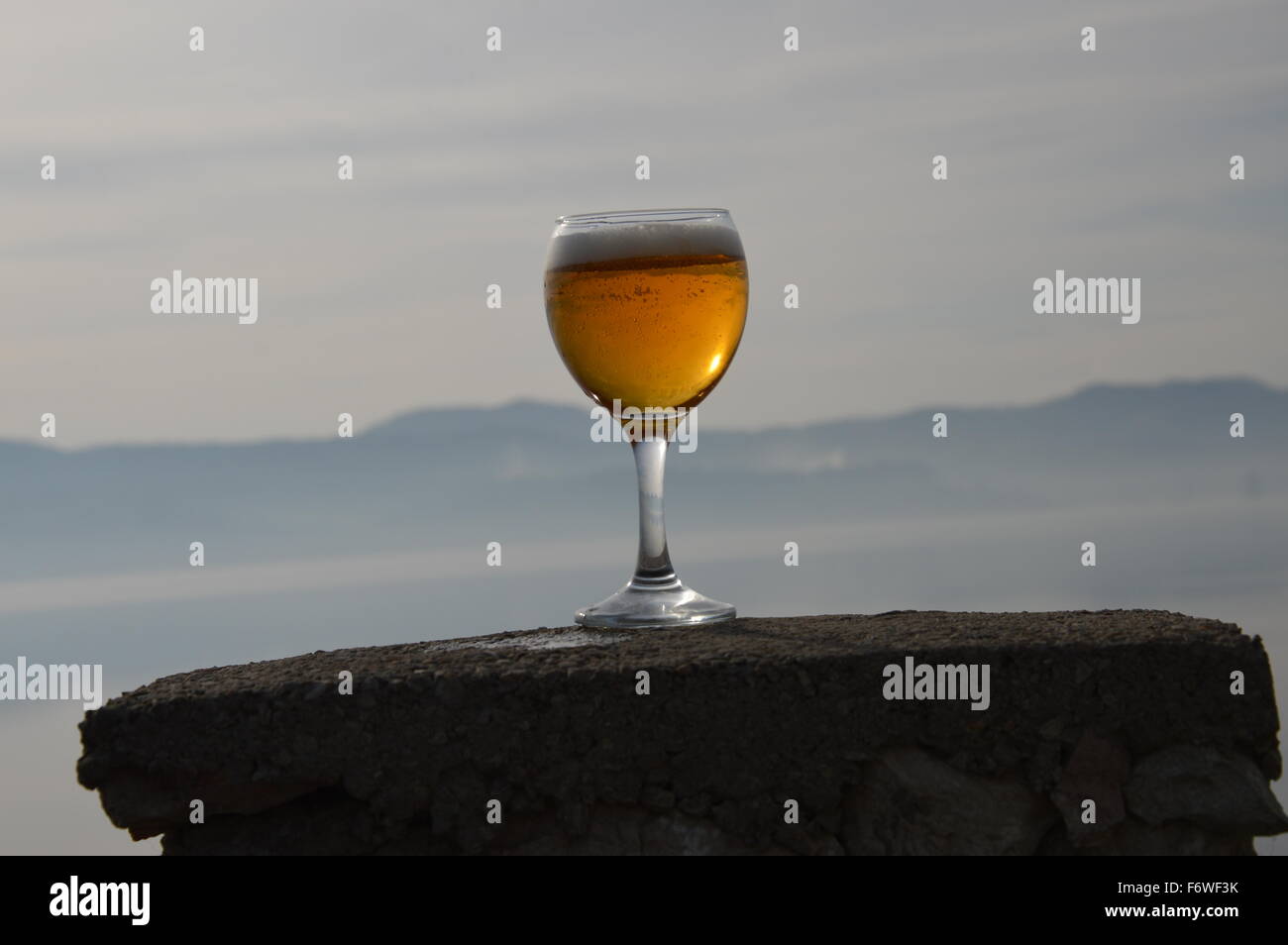 beer in glass of the backgrounds lake Stock Photo - Alamy