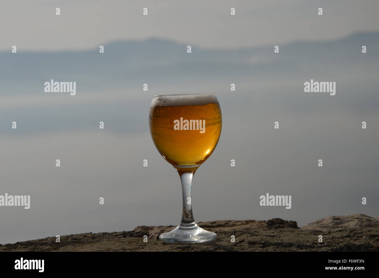 beer in glass of the backgrounds lake Stock Photo - Alamy