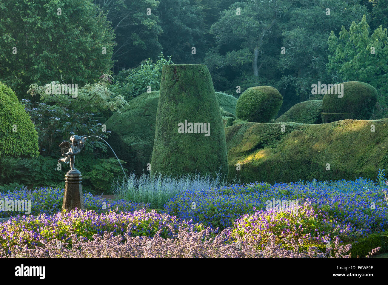 Crathes Castle, Banchory, Scotland, UK. The Fountain Garden, planted ...