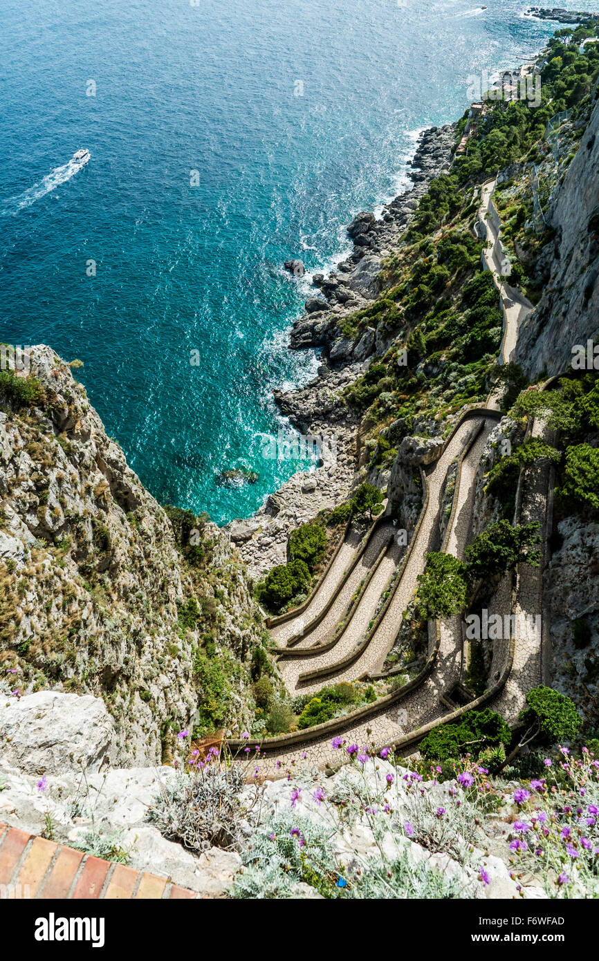 Via Krupp, Capri, Campania, Italy Stock Photo - Alamy