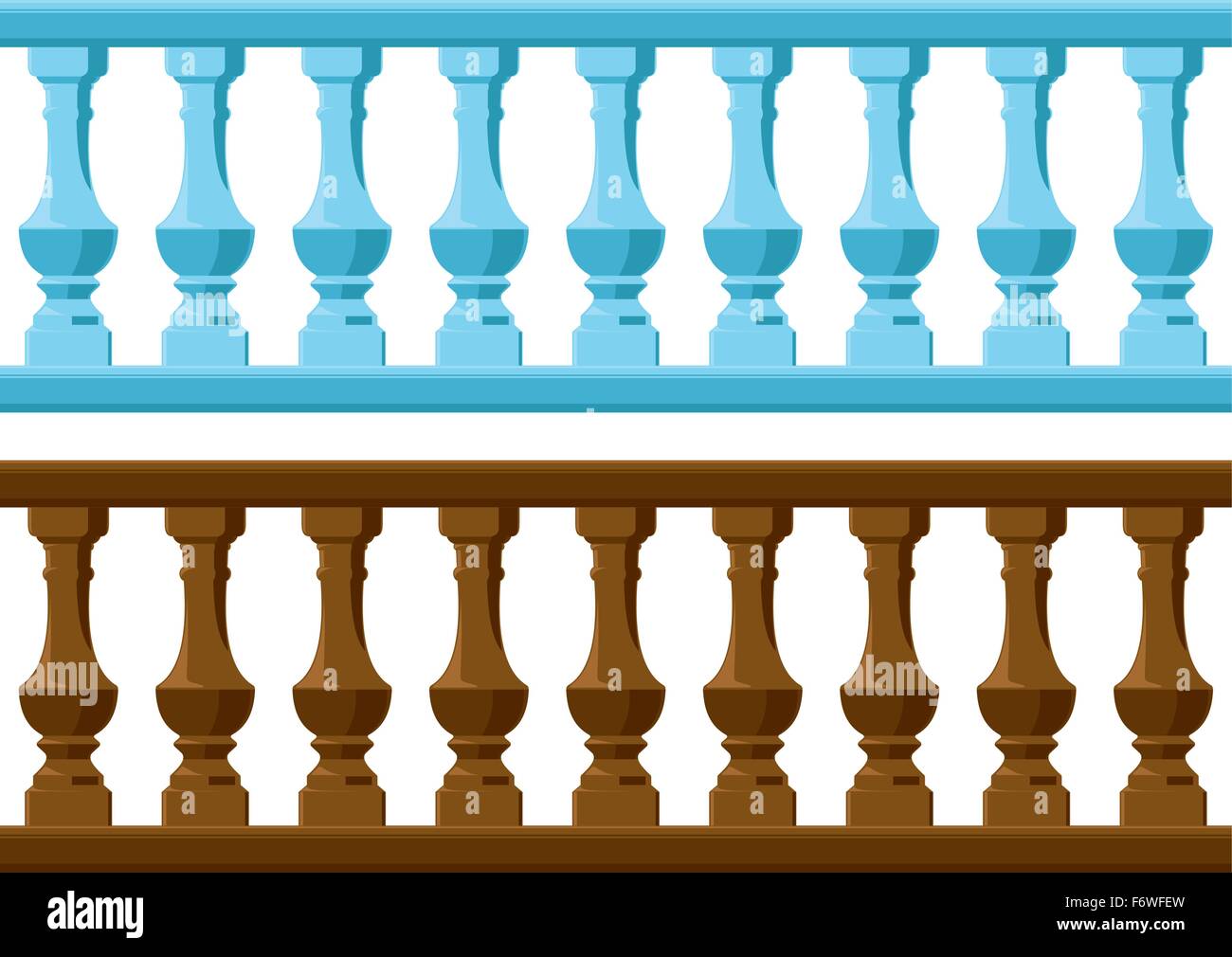 wood and Stone railing Stock Vector Image & Art - Alamy