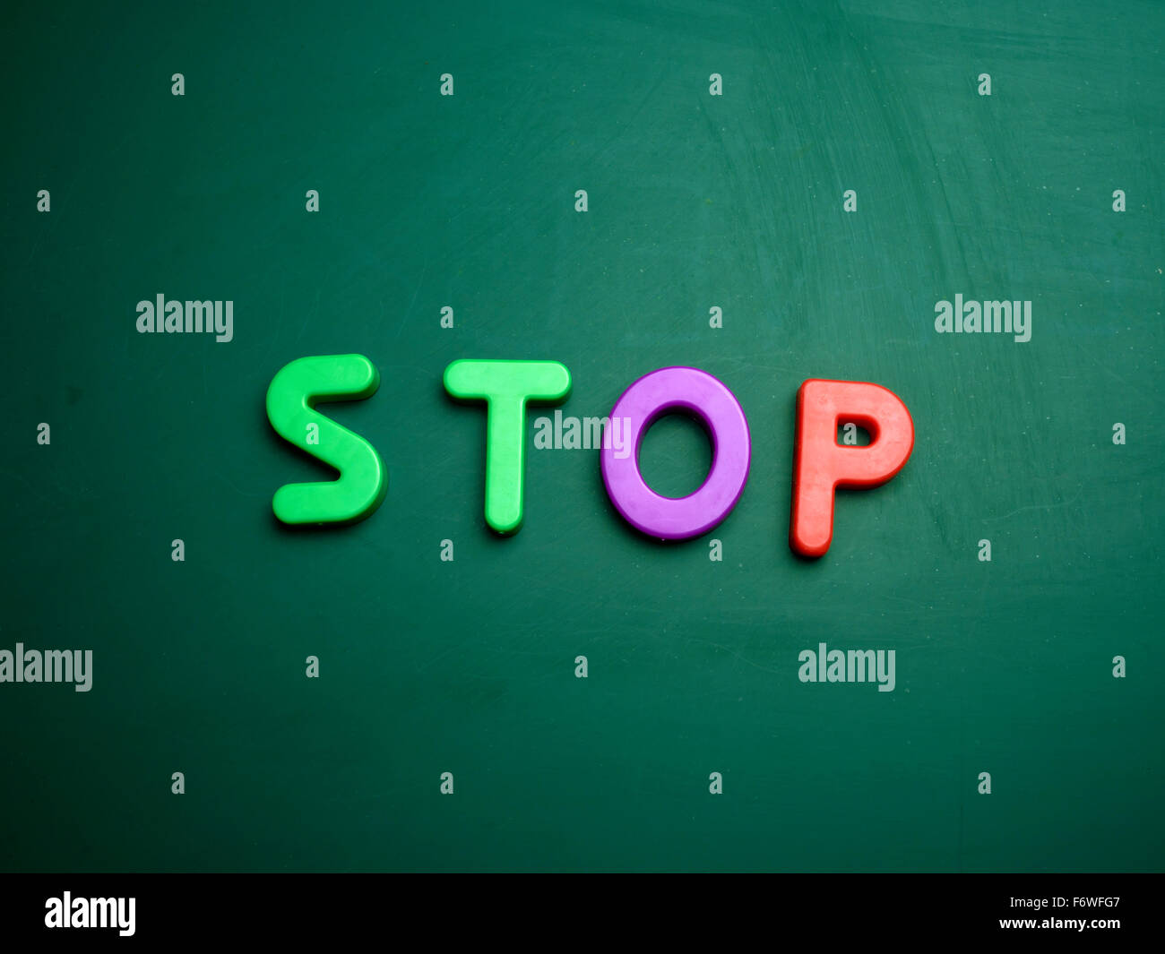 Stop letters hi-res stock photography and images - Alamy