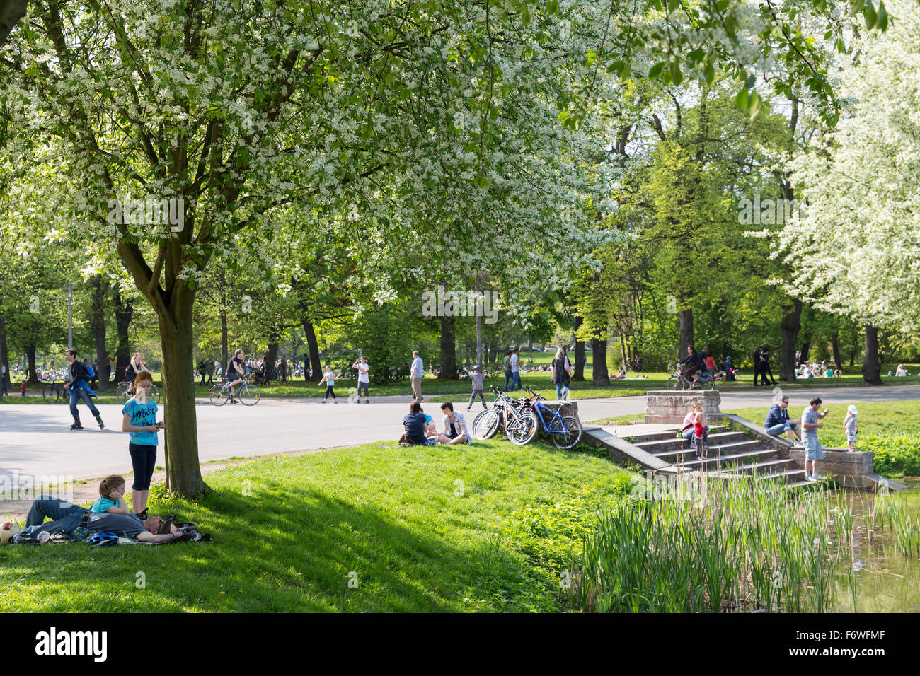 Clara Zetkin park, Leipzig, Saxony, Germany Stock Photo - Alamy