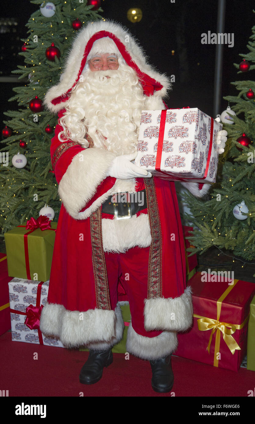 London, UK. Santa at the Opening night of Hyde Park Winter Wonderland ...