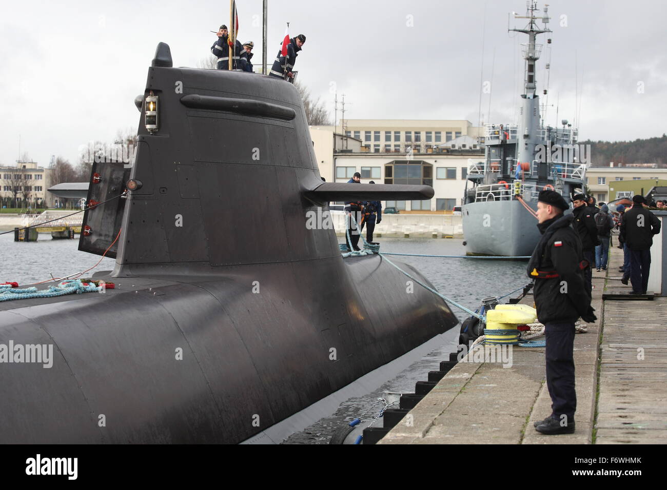 Gdynia, Poland 20th, Nov. 2015 German Navy U34 type U212A submarine ...