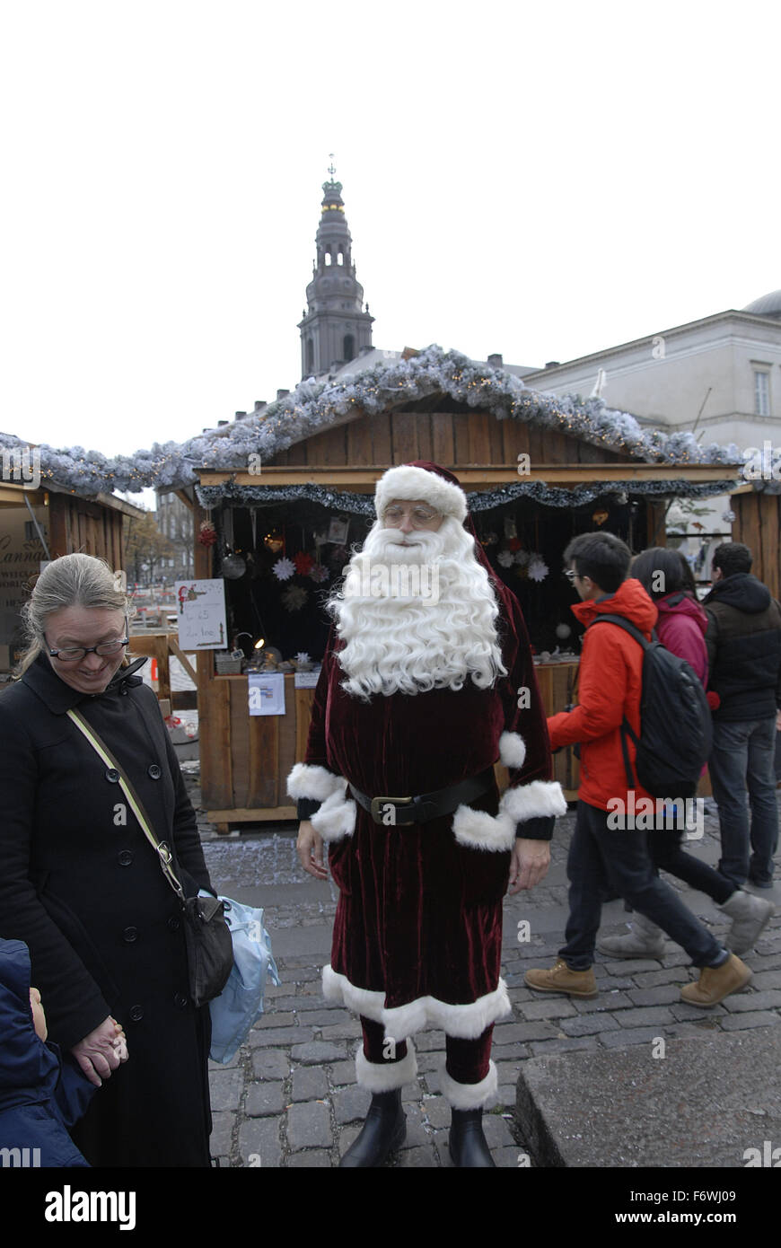 Copenhagen, Denmark. 20th November, 2015. Santa Claus at Christmas ...