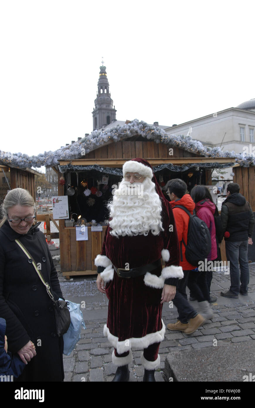 Copenhagen, Denmark. 20th November, 2015. Santa Claus at Christmas ...