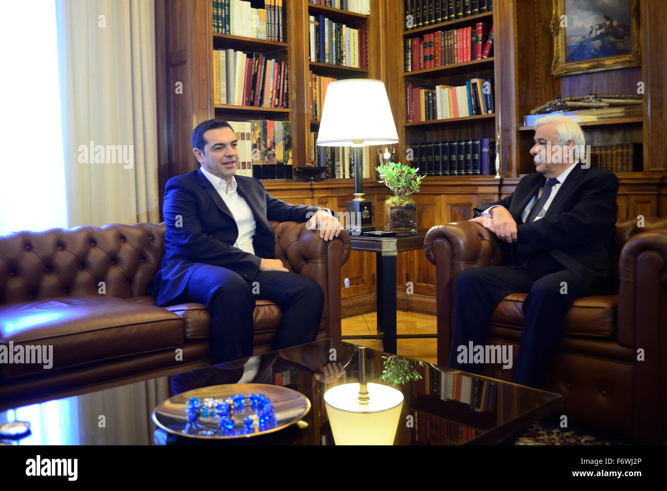 President of Greek Republic,Mr Prokopis Pavlopoulos (right), and Greek ...