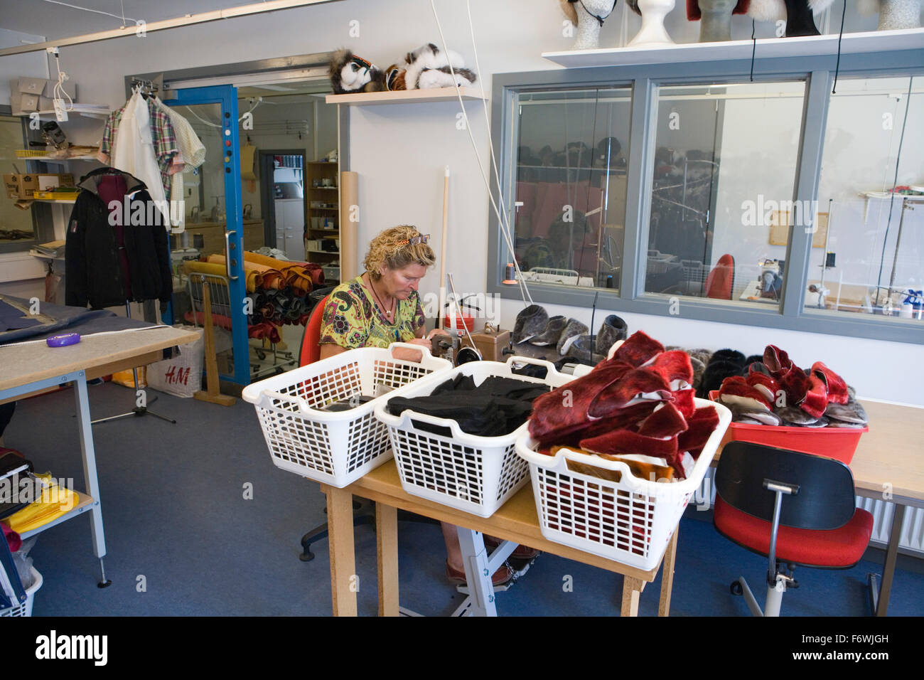 Fur seal product factory, Ilulissat Jakobshavn , Disko Bay, Kitaa ...