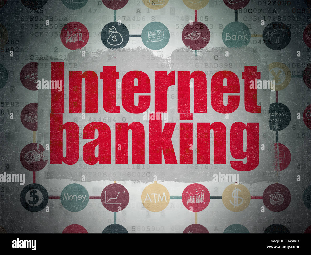 Money concept: Internet Banking on Digital Paper background Stock Photo ...