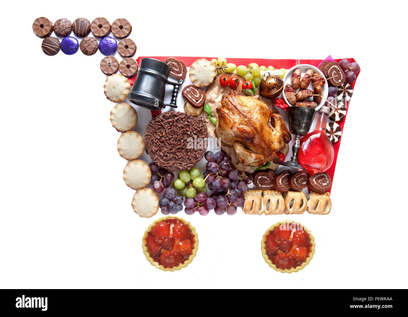 Chicken supermarket trolley hi-res stock photography and images - Alamy