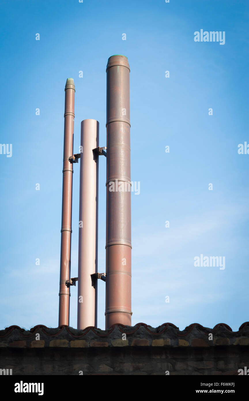 Smokestack in the sky Stock Photo - Alamy