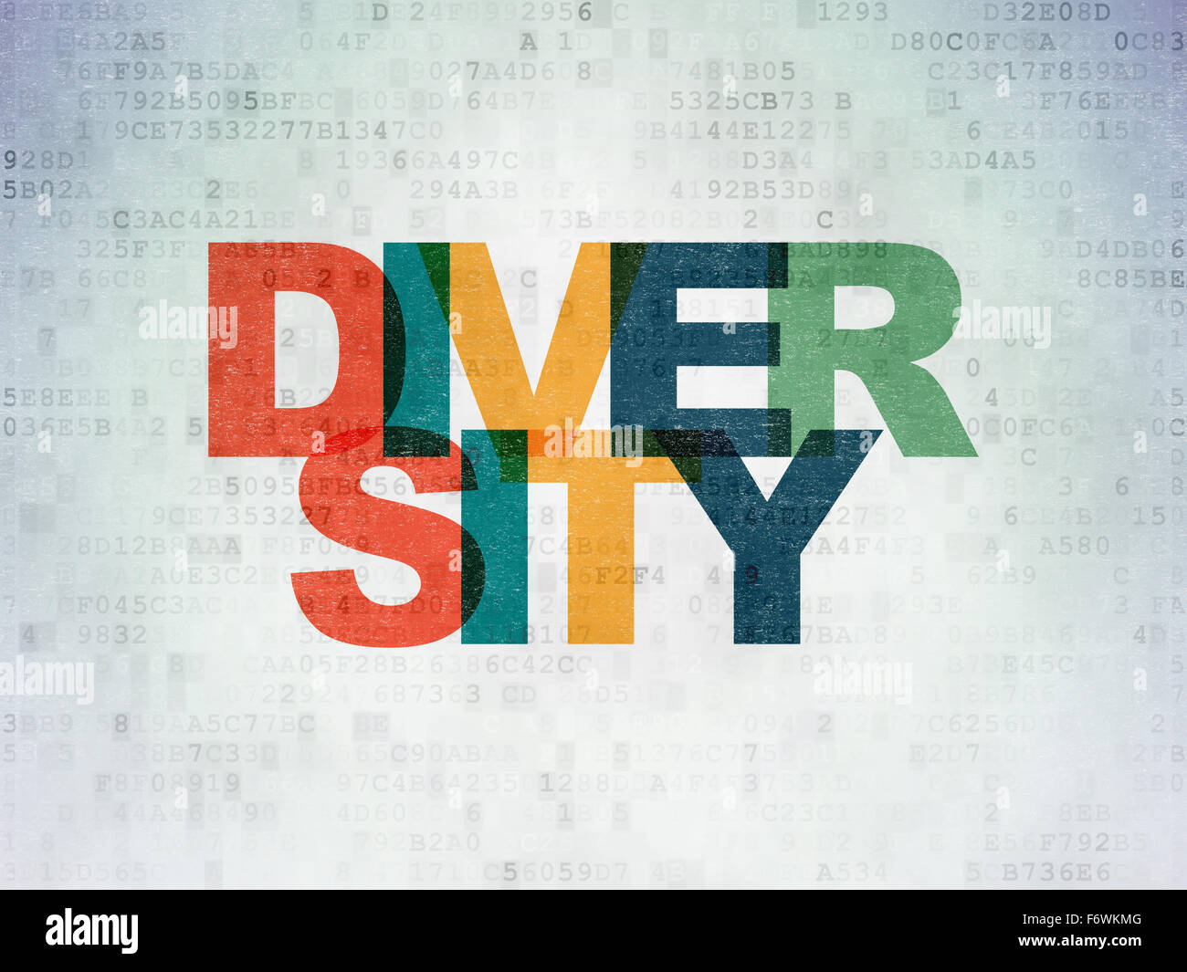 Finance concept: Diversity on Digital Paper background Stock Photo - Alamy
